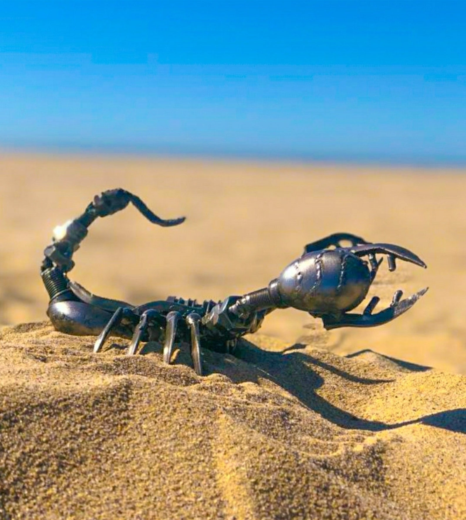 Recycled Metal Scorpion Art Statue,handwelded Steel Scrap Sculpture ...
