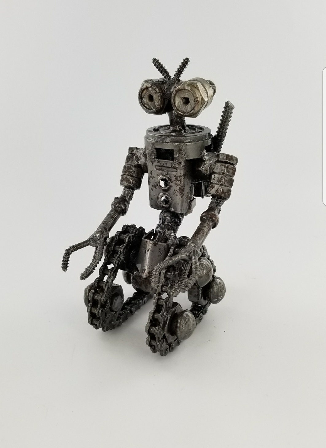 JOHNNY 5 Short Circuit Movie Inspired Handmade Recycled Metal Statue ...
