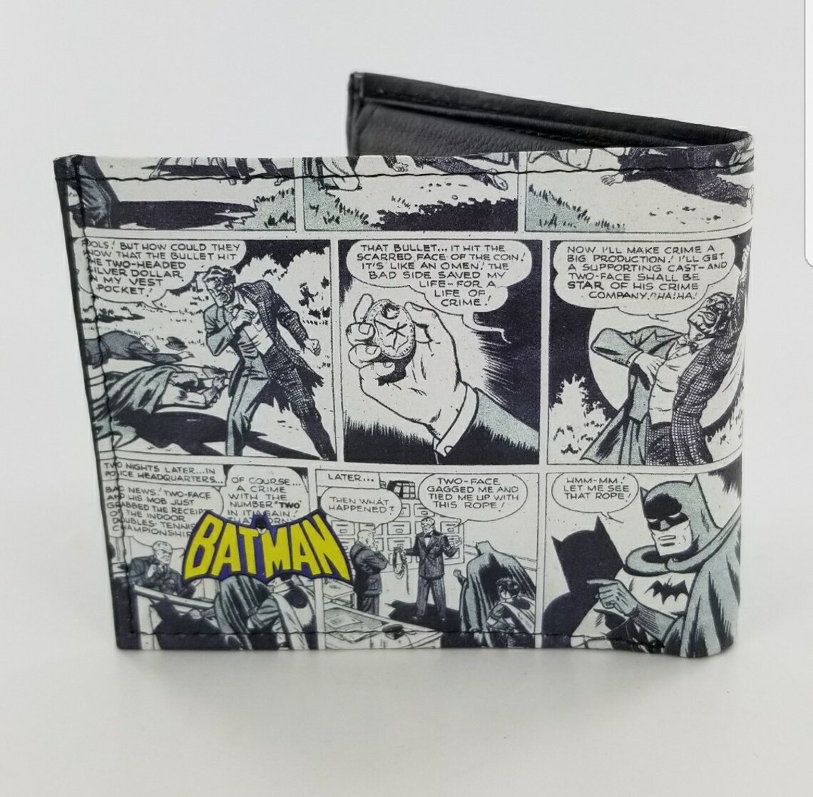 Superhero Leather Bifold Wallet,action Hero Comic Book Wallet,genuine ...