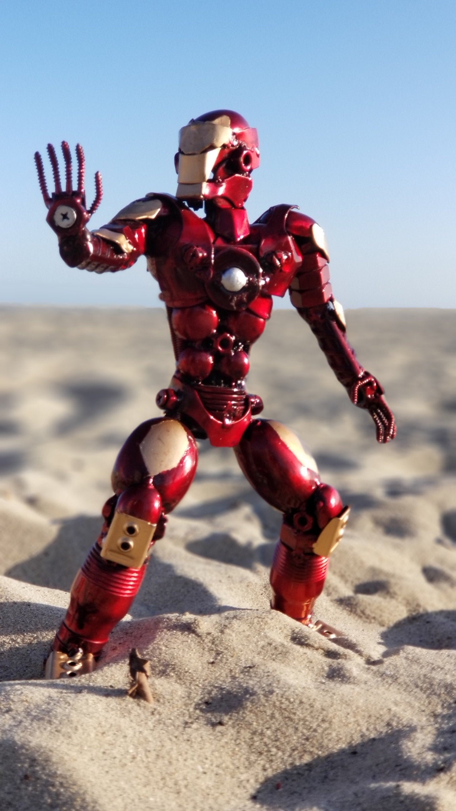 Ironman Movie Inspired,handmade Recycled Metal Art Statue Fully Custom ...