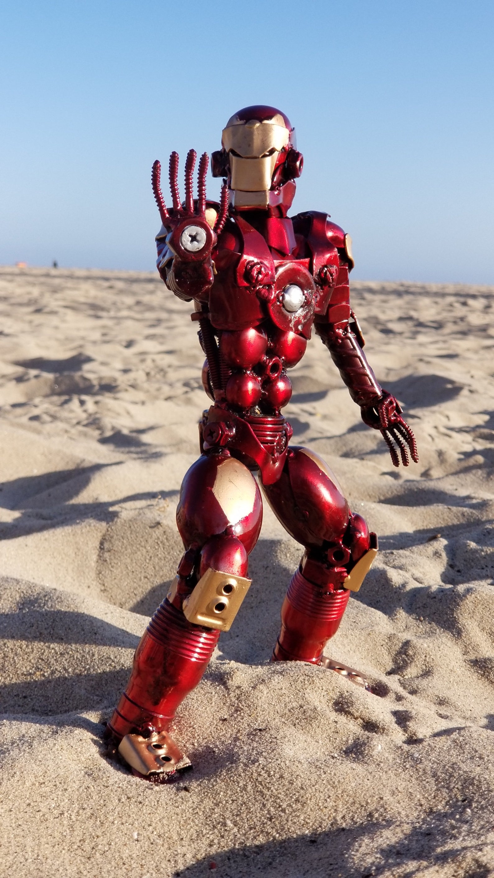 Ironman Movie Inspired,handmade Recycled Metal Art Statue Fully Custom ...