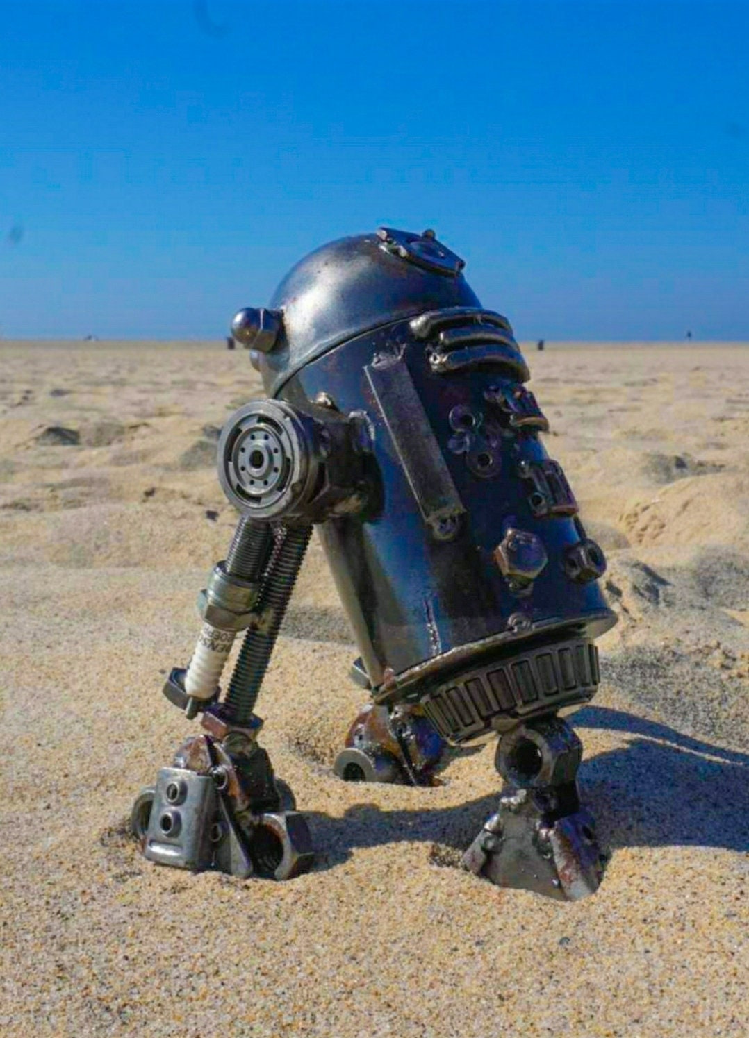 Handmade R2D2 Recycled Functional Metal Art Statue With a Flip Top ...