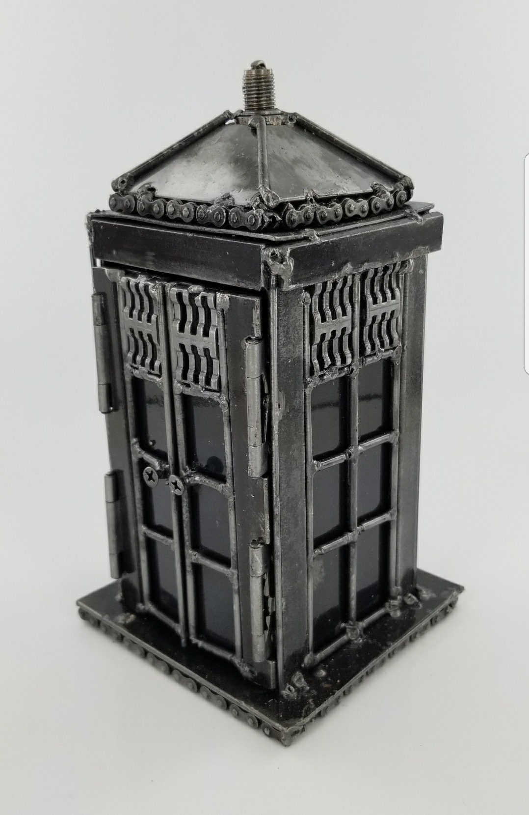 Tardis From Doctor Who Inspired Handmade Recycled Metal Statue,steel ...