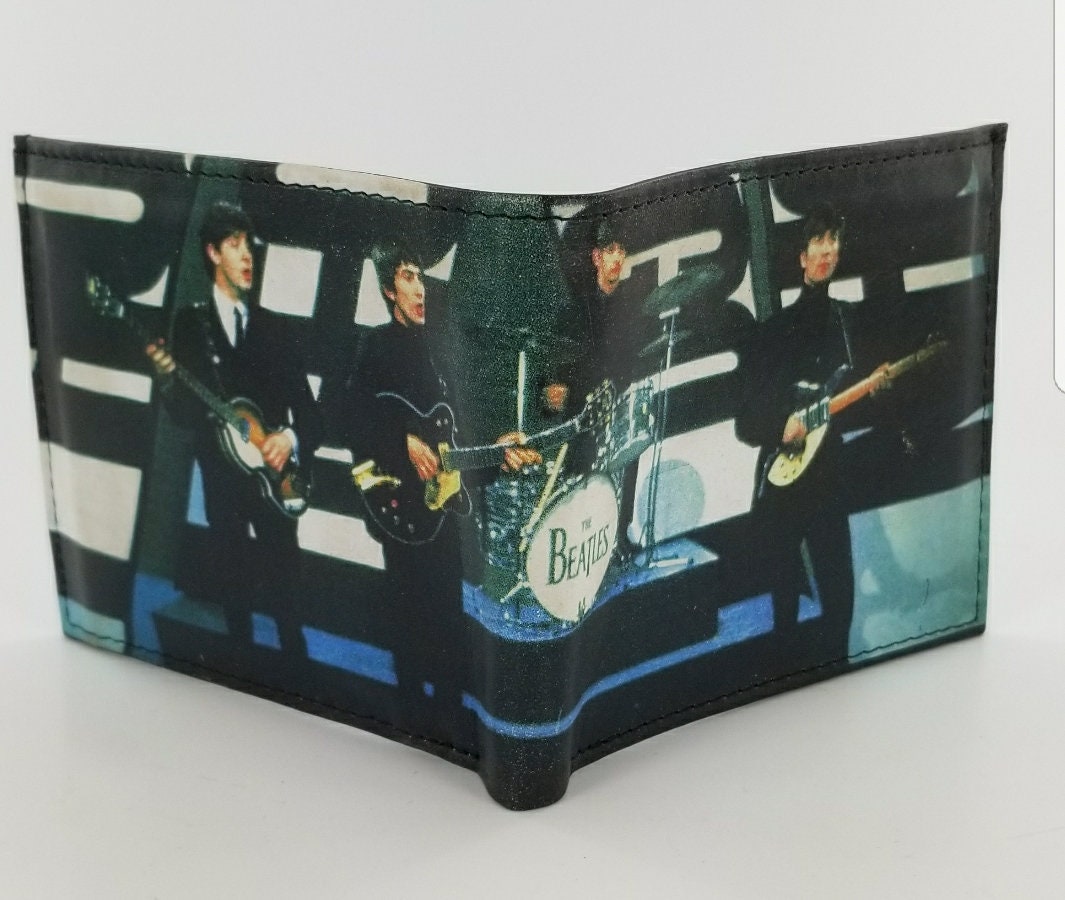 Genuine Handcrafted Leather Wallet Beatles Inspired.fully | Etsy