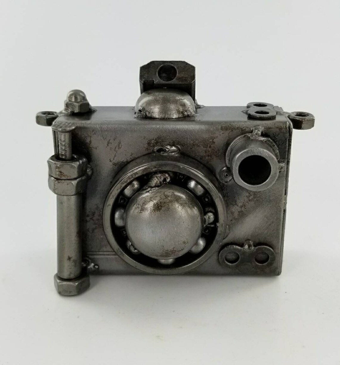 CAMERA Steel Statue Recycled Metalhandmade Recycled Metal Art | Etsy