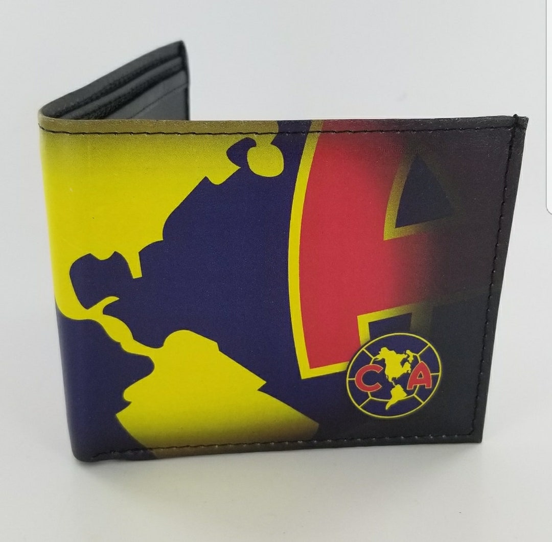 Soccer Team Leather Wallet,genuine Handcrafted Bifold Soccer Inspired ...
