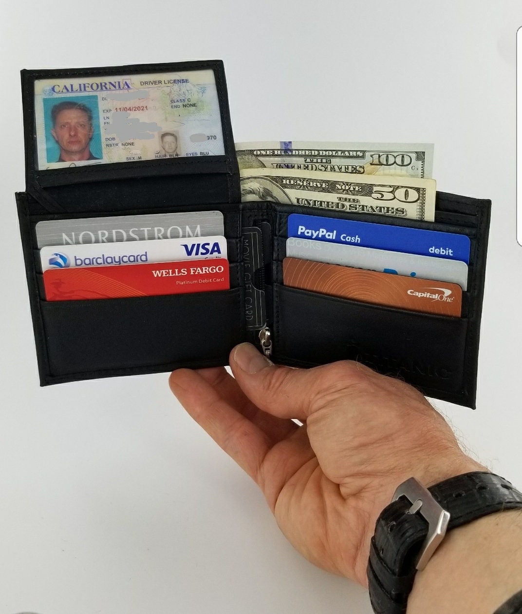 LGBTQ Inspired Bifold Leather Bifold Wallet With Rainbow - Etsy