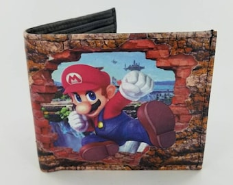 Video Game Inspired Genuine Leather Bifold Wallet,complete With ID ...