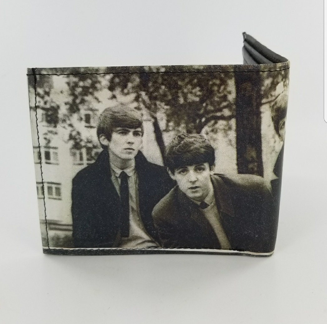 Genuine Handcrafted BEATLES Inspired Leather Bifold | Etsy