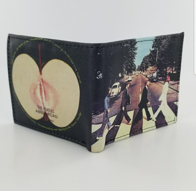 Genuine Handcrafted Leather Wallet Beatles Abbey Road Inspired,album ...
