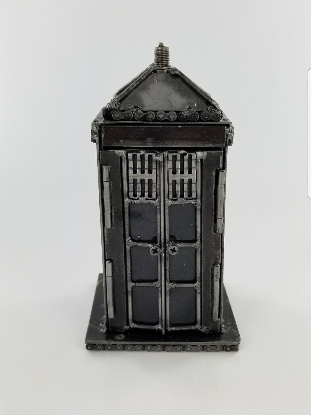 Tardis From Doctor Who Inspired Handmade Recycled Metal Statue,steel ...