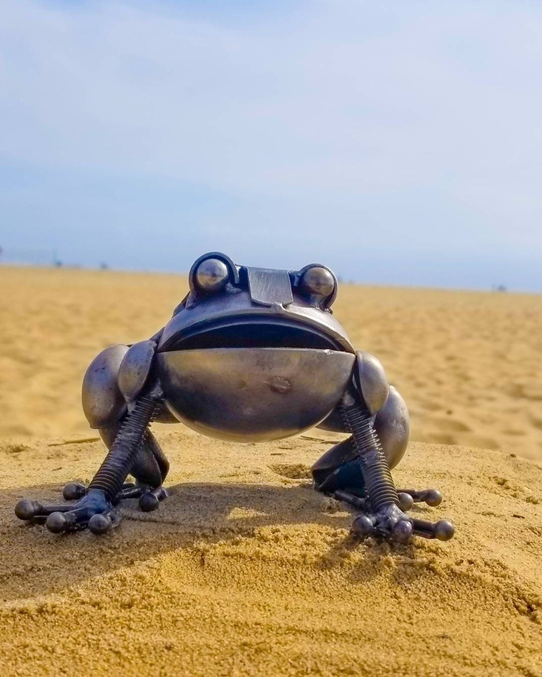 Mr Toad Inspired Handmade Recycled Metal Art Statue,scrap Sculpture ...