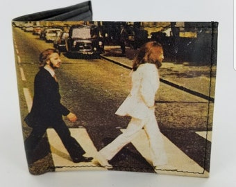 Genuine Handcrafted BEATLES Inspired Leather Bifold Wallet.leather ...
