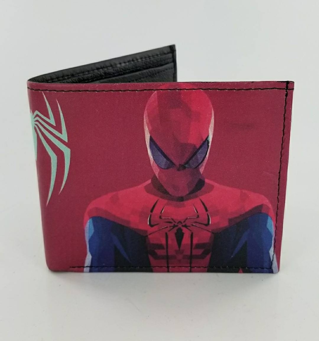 Superhero Leather Bifold Wallet,genuine Handmade,comic Book Design ...