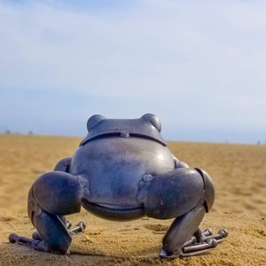 Mr Toad Inspired Handmade Recycled Metal Art Statue,scrap Sculpture ...