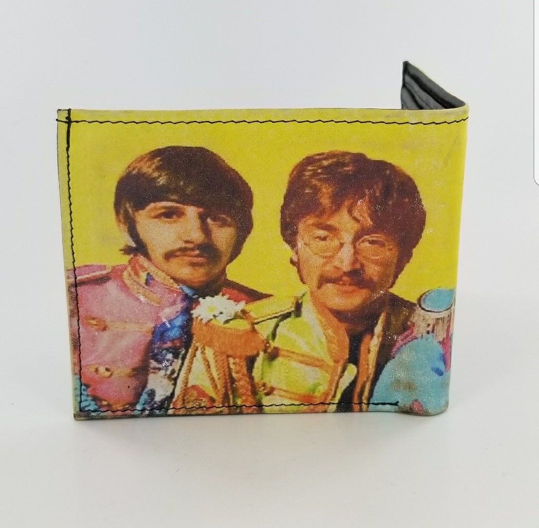Genuine Handcrafted BEATLES Inspired Leather Bifold | Etsy