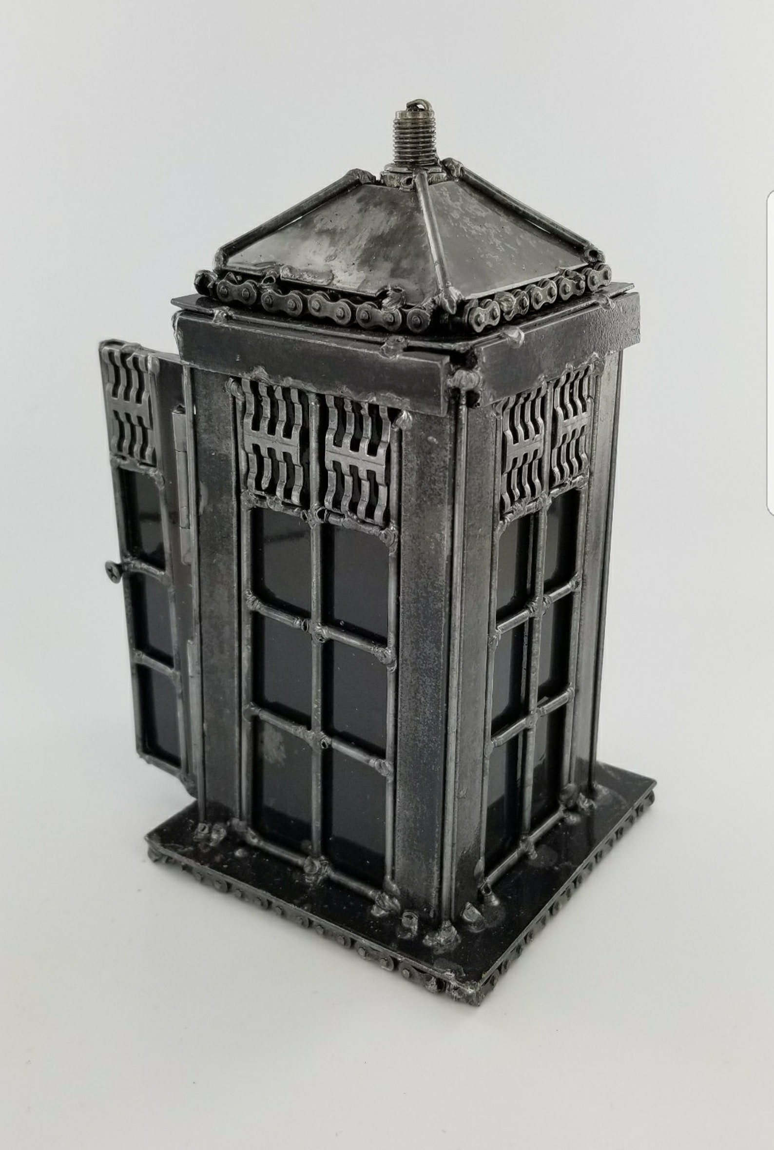 Tardis From Doctor Who Inspired Handmade Recycled Metal Statue,steel ...