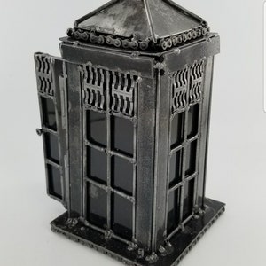 Tardis From Doctor Who Inspired Handmade Recycled Metal Statue,steel ...