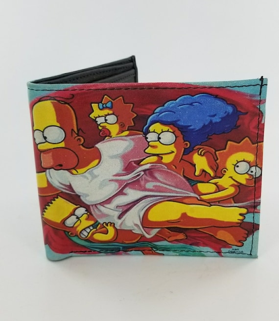 Cartoon Characters Inspired Leather Bifold Walletgolden - Etsy
