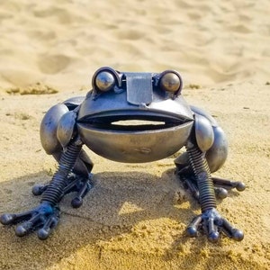 Mr Toad Inspired Handmade Recycled Metal Art Statue,scrap Sculpture ...