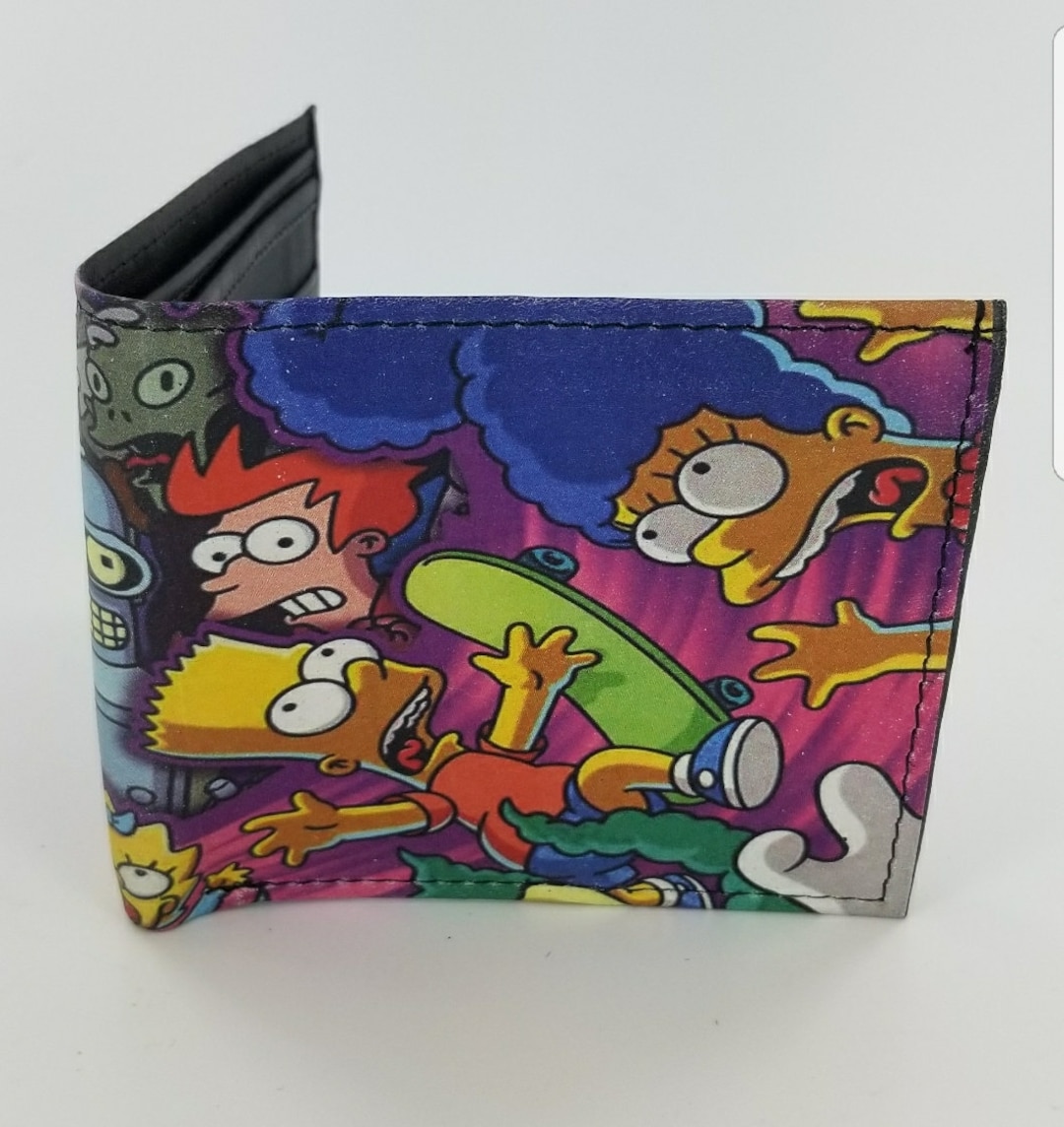 Handcrafted Cartoon Inspired Bifold Leather Wallet,genuine Leather,worm ...