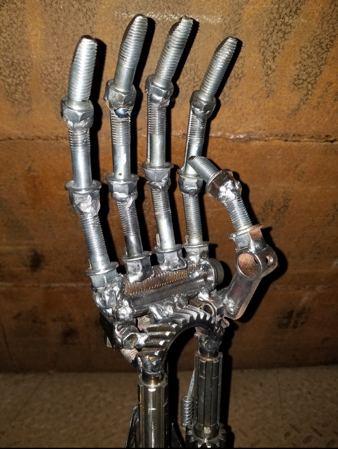 Handmade TERMINATOR ARM and HAND Handmade Recycled Metal Statue,scrap ...
