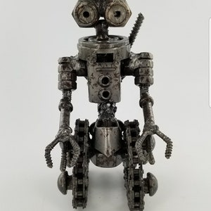 JOHNNY 5 Short Circuit Movie Inspired Handmade Recycled Metal Statue ...