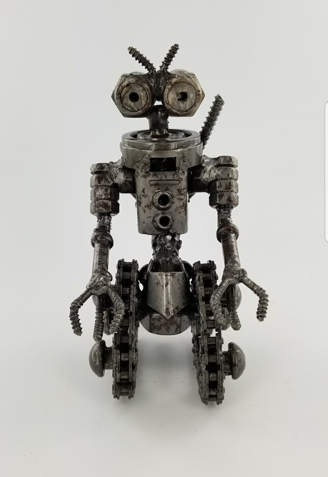 JOHNNY 5 Short Circuit Movie Inspired Handmade Recycled Metal Statue ...