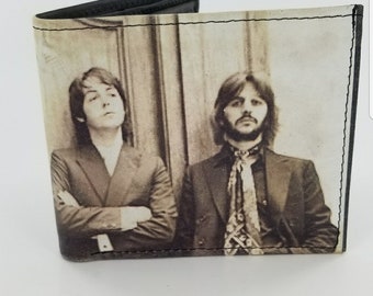 Genuine Handcrafted BEATLES Inspired Leather Bifold - Etsy