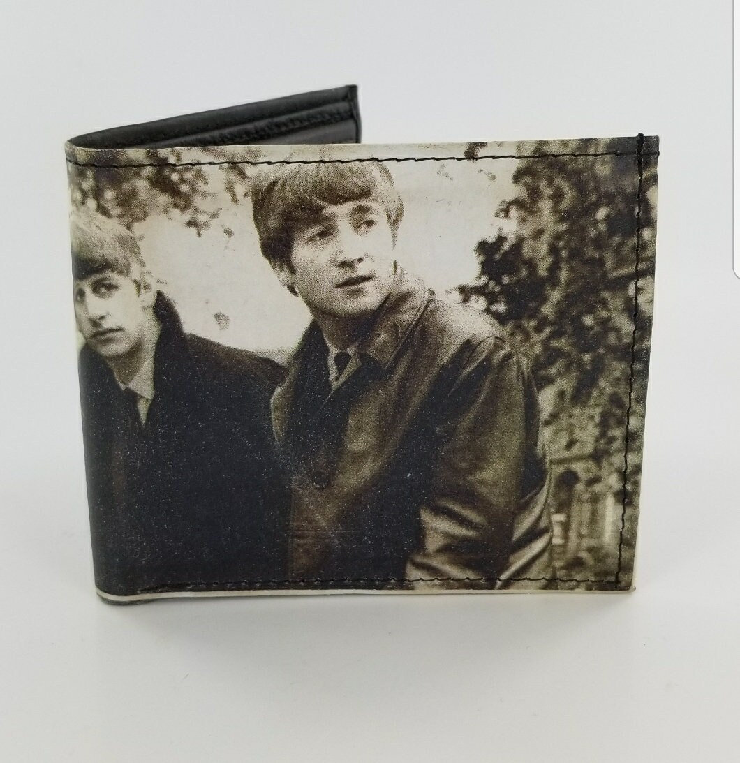 Genuine Handcrafted BEATLES Inspired Leather Bifold | Etsy