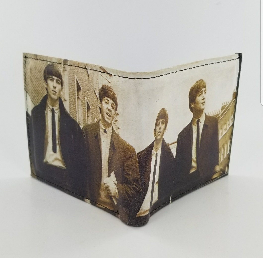 Genuine Handcrafted BEATLES Inspired Leather Bifold Wallet.leather ...