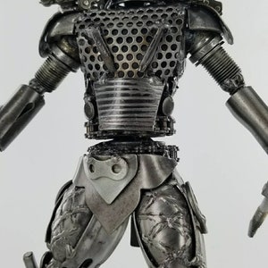 RECYCLED STEEL PREDATOR Handmade Metal Art Statue,scrap Sculpture,10.5 ...