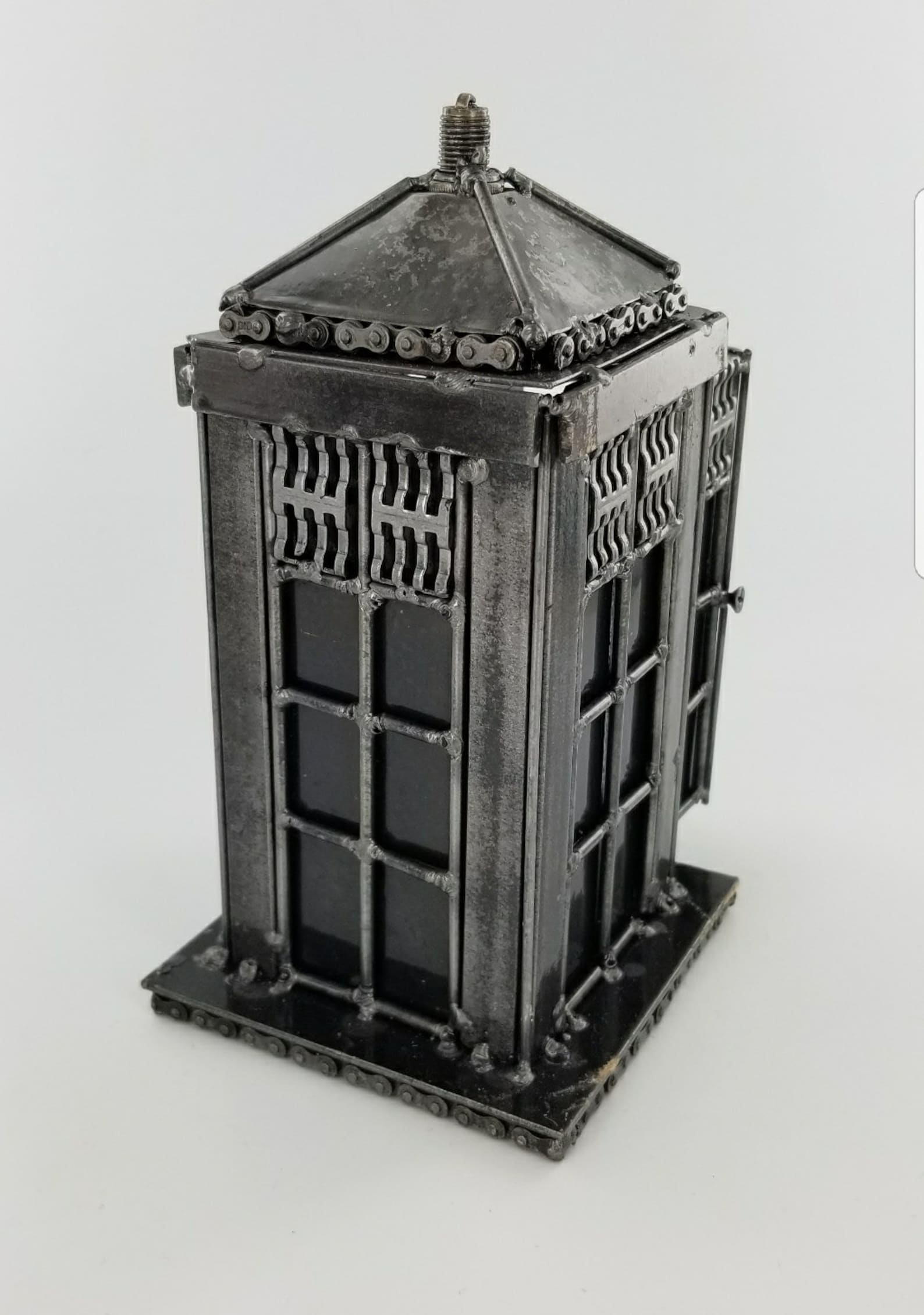 Tardis From Doctor Who Inspired Handmade Recycled Metal Statue,steel ...