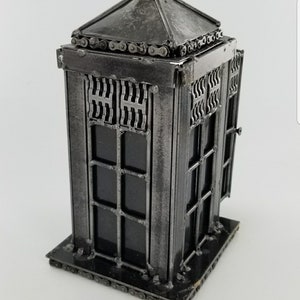 Tardis From Doctor Who Inspired Handmade Recycled Metal Statue,steel ...