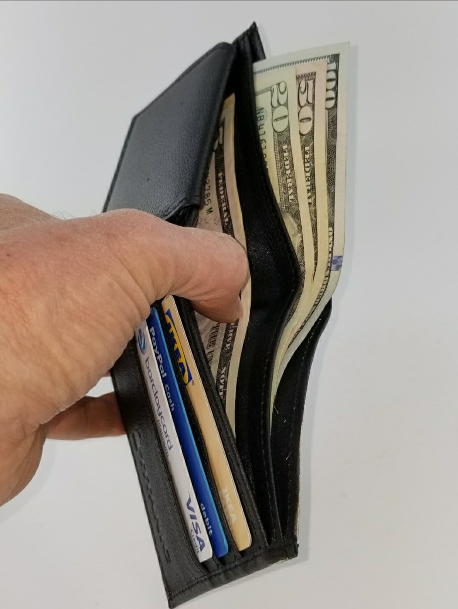 Golden Hundred Dollar Bill Design Leather Bifold Walletmens - Etsy Norway