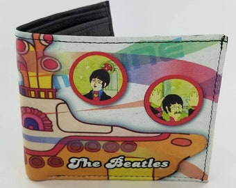 Genuine Handcrafted BEATLES Inspired Leather Bifold Wallet.leather ...