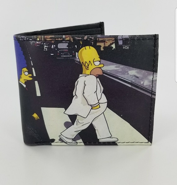 Handcrafted Bifold Leather Simpsons Cartoon Inspired - Etsy