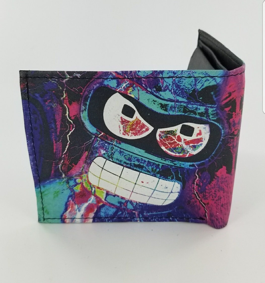 Handcrafted Cartoon Character Leather Bifold Wallet,gifts,christmas ...