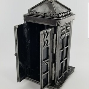 Tardis From Doctor Who Inspired Handmade Recycled Metal Statue,steel ...