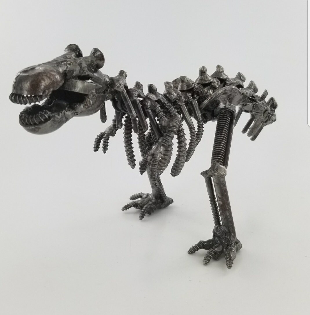 Recycled Metal T Rex Art Statuehandwelded Steel Scrap - Etsy
