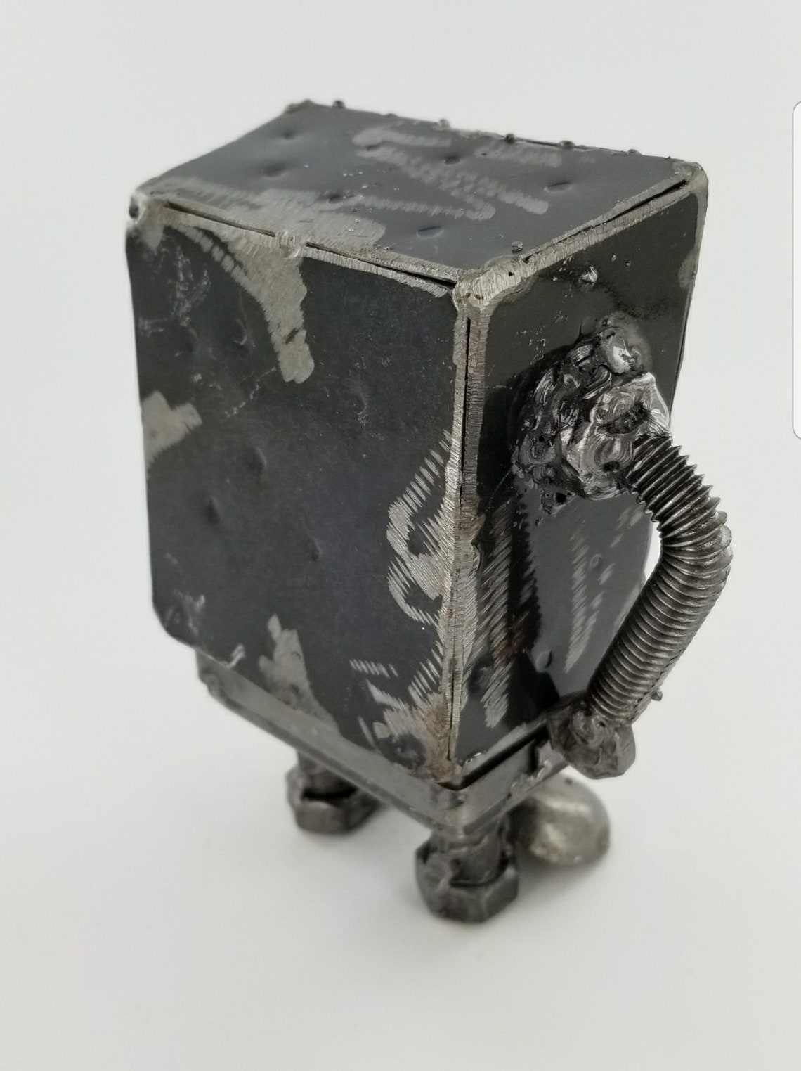 SPONGEBOB SQUAREPANTS Cartoon Inspired Handmade Recycled Metal Statue ...