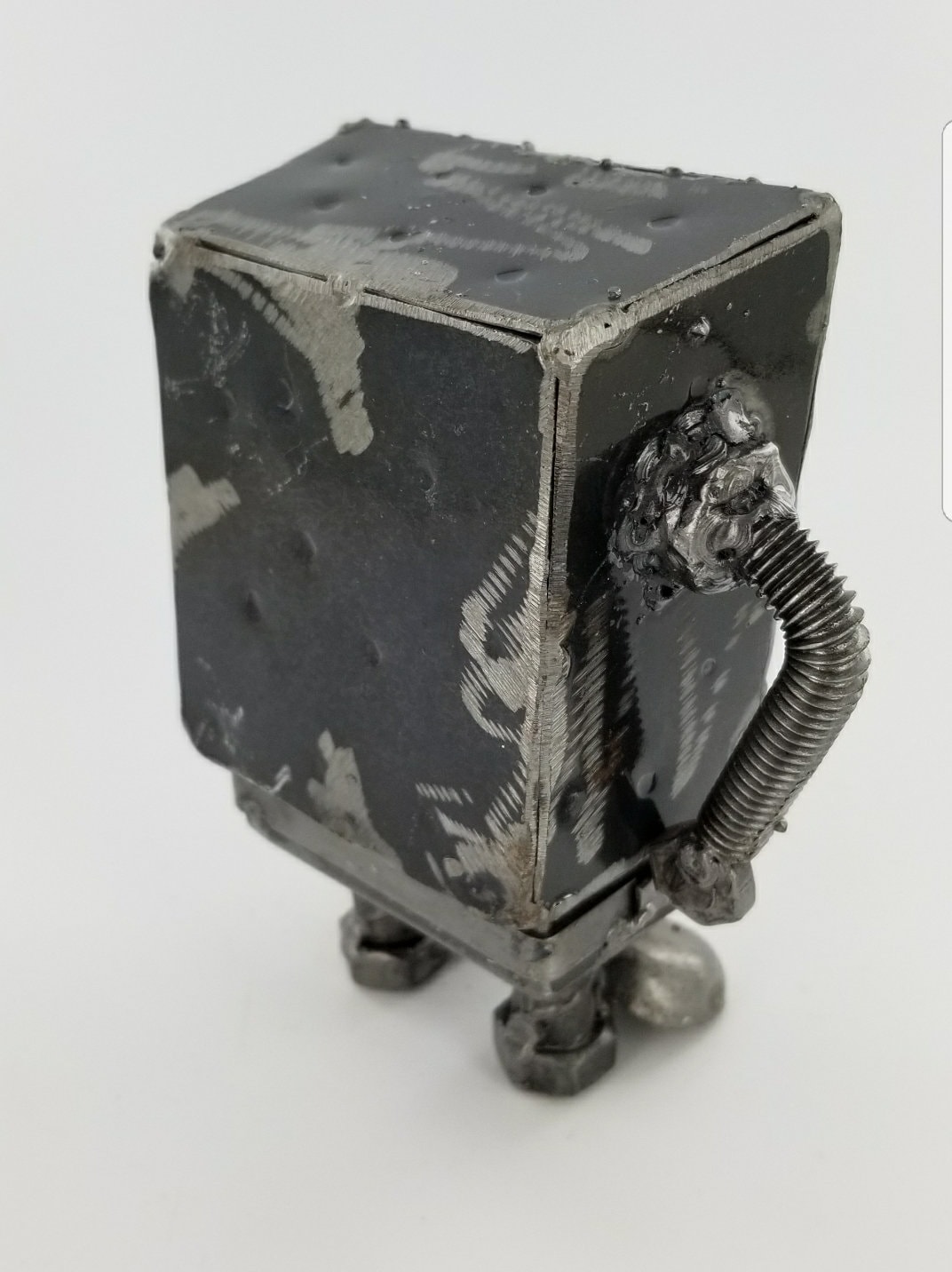 SPONGEBOB SQUAREPANTS Cartoon Inspired Handmade Recycled Metal Statue ...