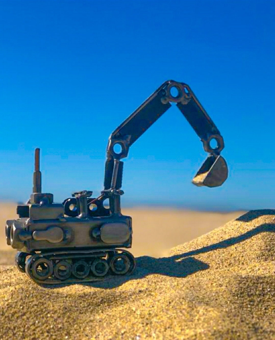 EXCAVATOR Earth Moving Caterpillar Vehicle Inspired Handmade Recycled ...