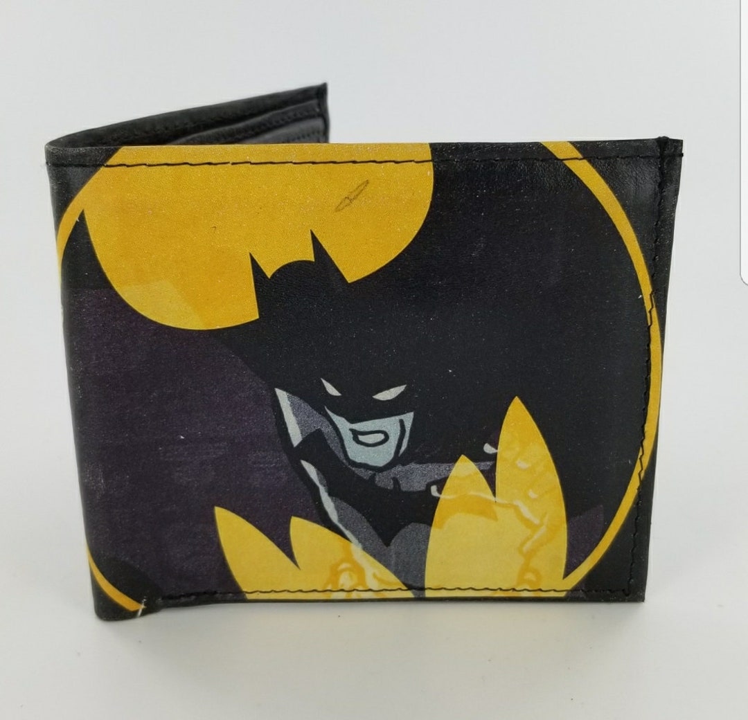 Superhero Leather Wallet,comic Book Inspired,personalized Mens Bifold ...
