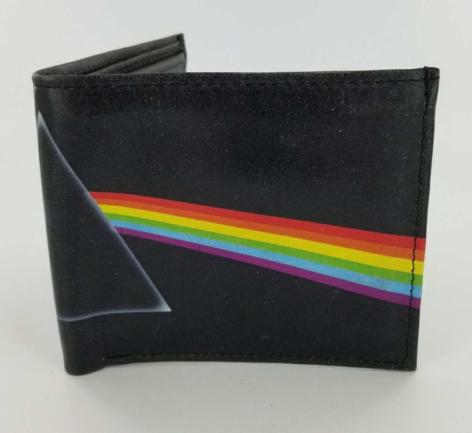 Genuine Handcrafted Pink Floyd Inspired Leather Bifold Wallet .fully ...