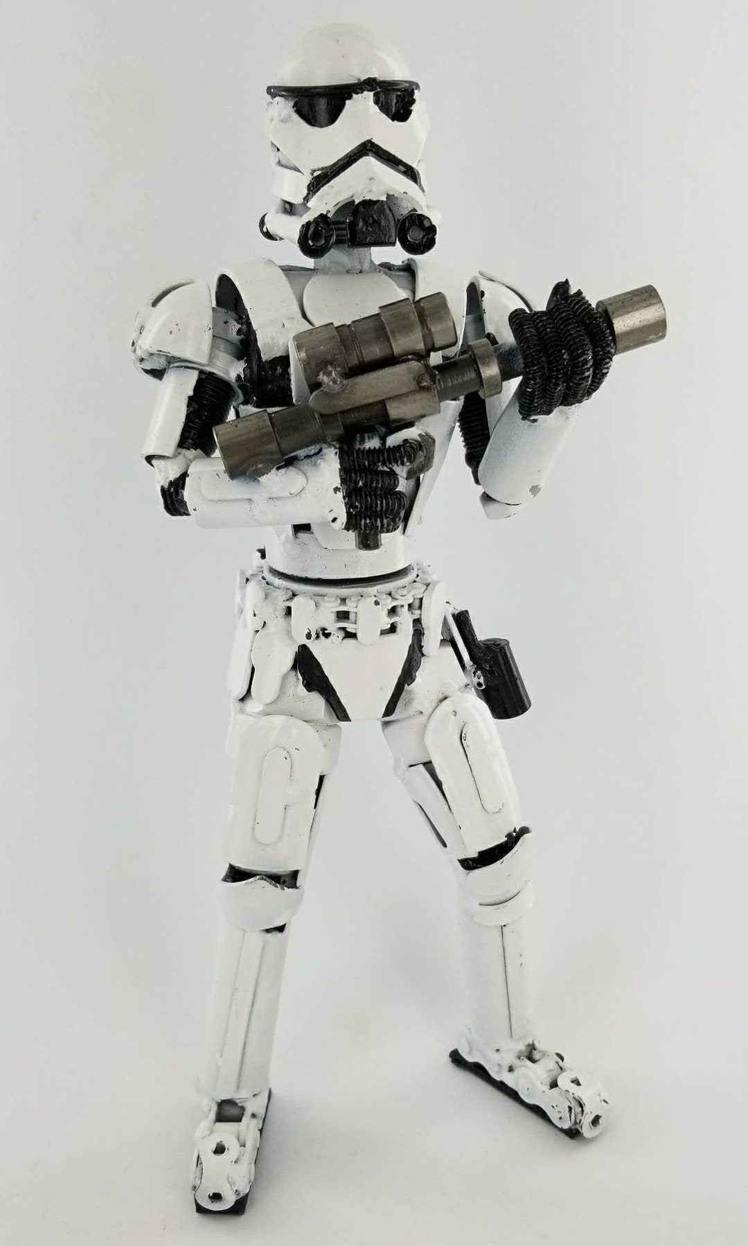 Stormtrooper Star Wars Inspired Handpainted Recycled Metal Art Statue ...
