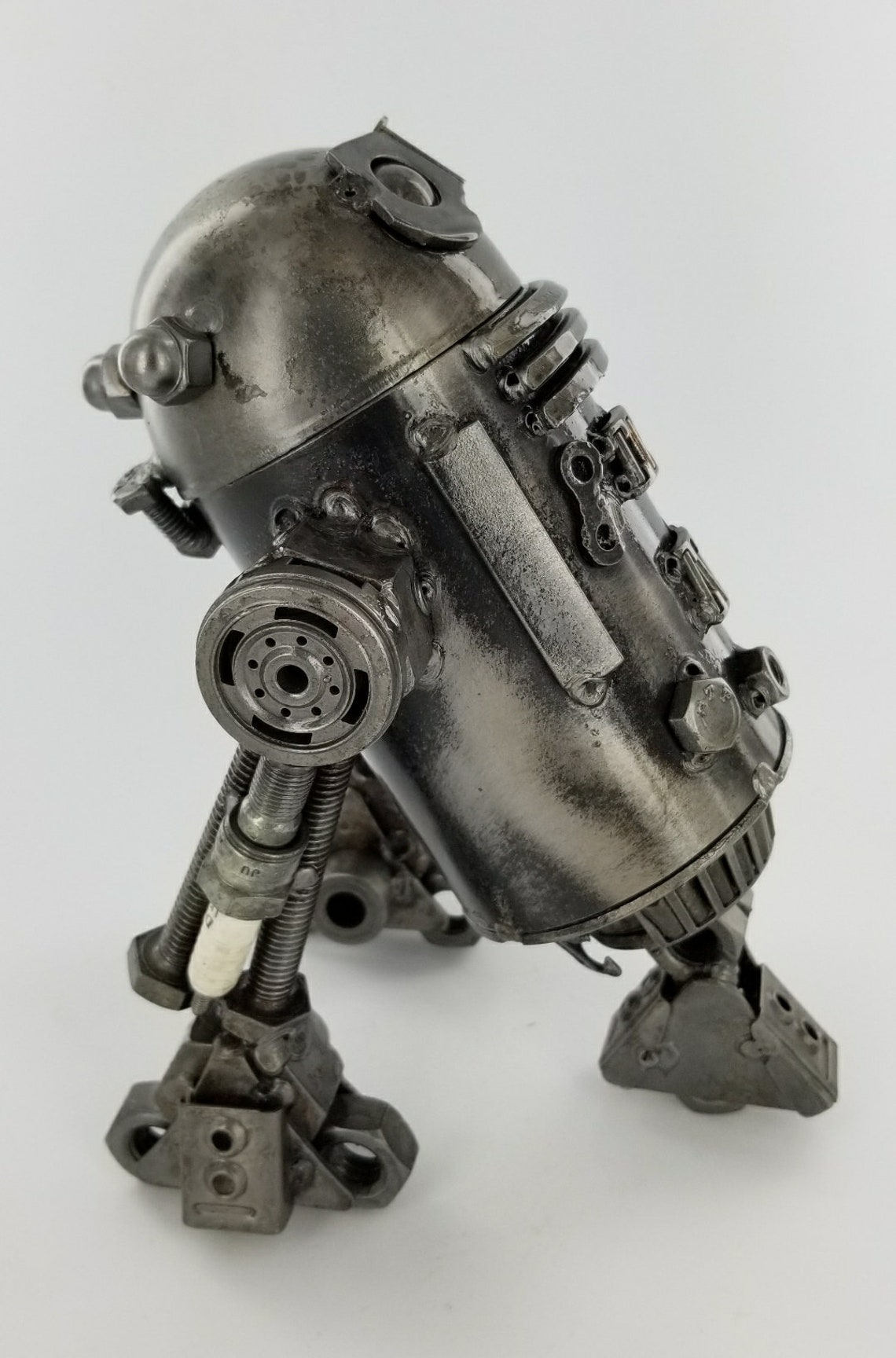 Handmade R2D2 Recycled Functional Metal Art Statue With a Flip | Etsy