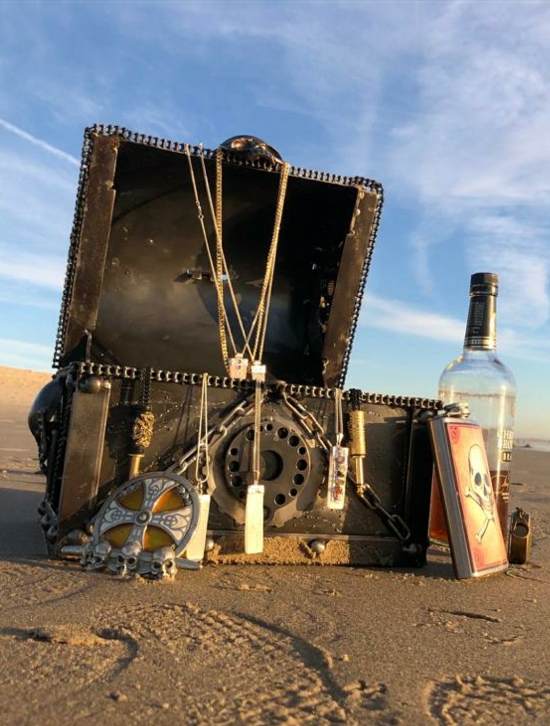 Custom Handmade Treasure Chest Fully Recycled Metal Art - Etsy