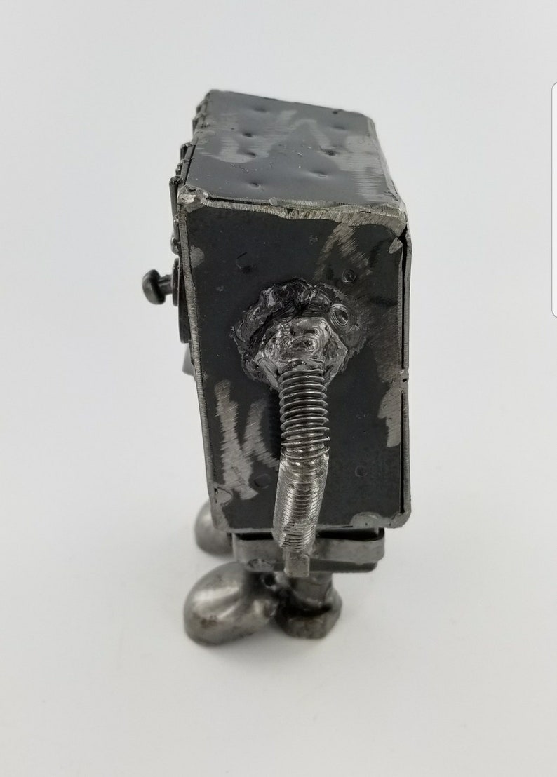 SPONGEBOB SQUAREPANTS Cartoon Inspired Handmade Recycled Metal Statue ...