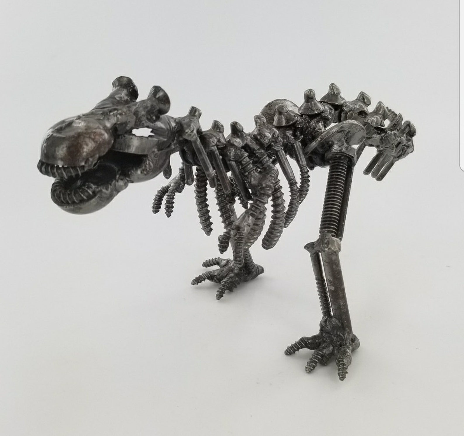 Recycled Metal T Rex Art Statuehandwelded Steel Scrap - Etsy